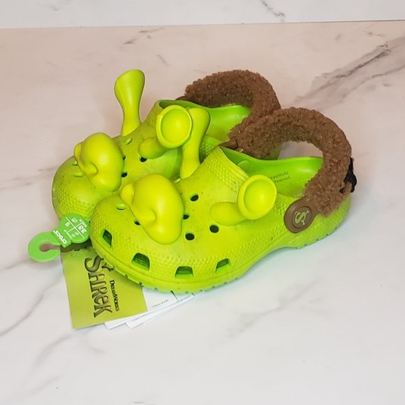 CROCS | Shoes | Crocs X Dreamworks Shrek Classic Clogs 1m Lime Punch ...
